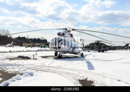 German Army Mil Mi-9 on display in the Military History Museum in ...
