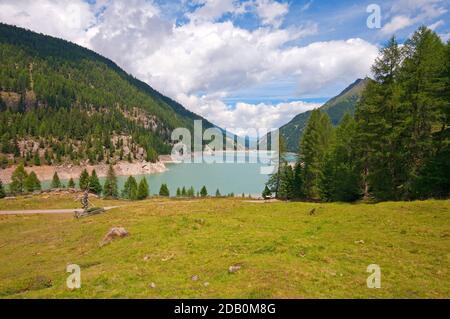 Gioveretto lake, Martell valley, Alto Adige, Italy Stock Photo - Alamy