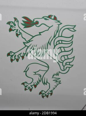 symbol of a styrian panther, the coat of arms of styria Stock Photo - Alamy