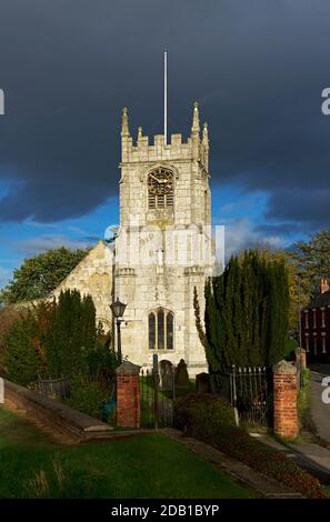 All Saints Church in the village of Cawood, North Yorkshire, England UK ...