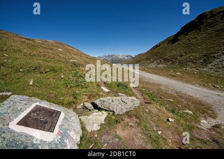 The journey of Saint Columbanus - Plaque celebrating the passage of St ...