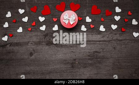 Hand with small hearts on a white background Stock Photo - Alamy