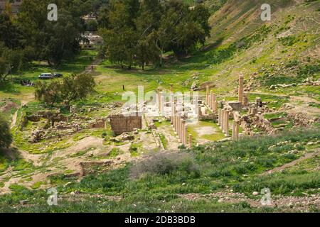 Decapolis City of Pella, Tabqet Fahel, Jordan Stock Photo - Alamy