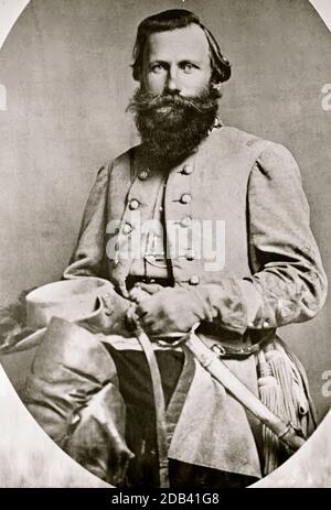 A portrait of J.E.B. Stuart, a Confederate cavalry commander during the ...