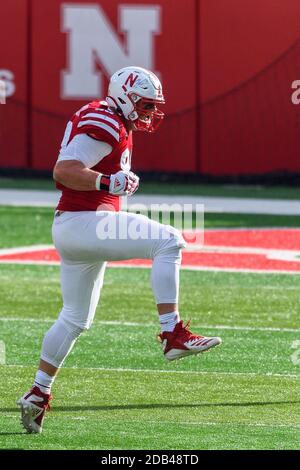 Nebraska defensive lineman Ty Robinson (DL30) poses for a portrait at ...
