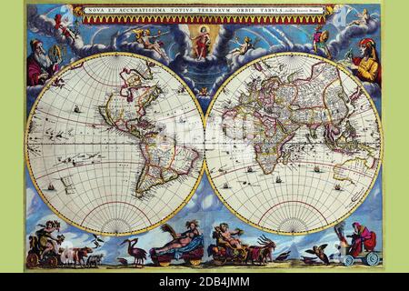 Mercator map of the world , World maps, Pictorial works Norman B ...