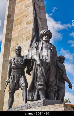 Istanbul Statue of the Barbarossa Hayreddin Pasha in Besiktas Stock ...
