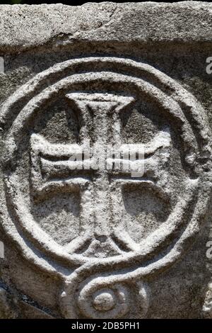 Istanbul - early Christian bas-reliefs with Hagia Sophia Stock Photo ...