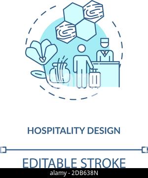 Hospitality light blue concept icon Stock Vector Image & Art - Alamy