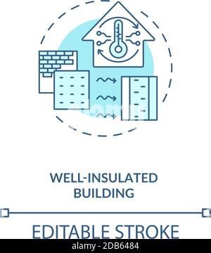 Well insulated building green concept icon Stock Vector Image & Art - Alamy