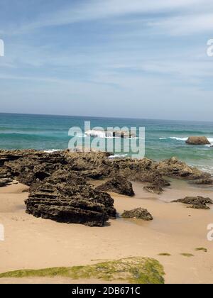 Praia do Castelejo near Vila Do Bispo Algarve Portugal Europe Stock ...