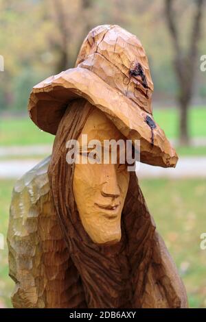 Fairy-like wooden figures from primaeval Slawic tales Stock Photo - Alamy