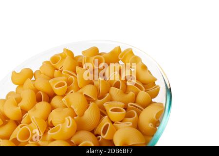 Pasta Pipe Rigate isolated on white background Stock Photo - Alamy