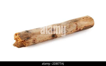 Chippy dry stick isolated on white background Stock Photo - Alamy