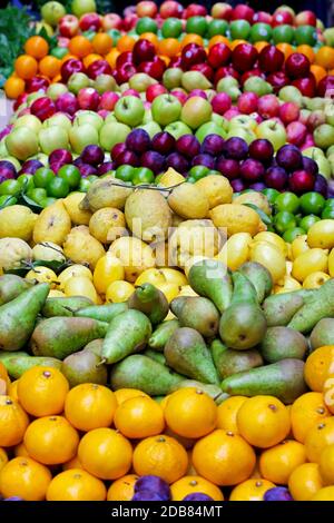 Big assortment of fresh organically grown fruits Stock Photo - Alamy
