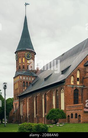 Konigsberg Cathedral. is a Brick Gothic style building in Kaliningrad ...
