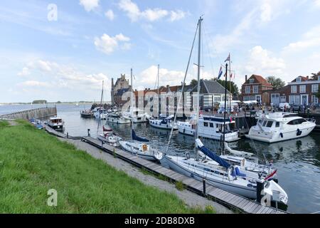 Yachting centre: Pleasure boats at the historic wool-trading-harbour of ...