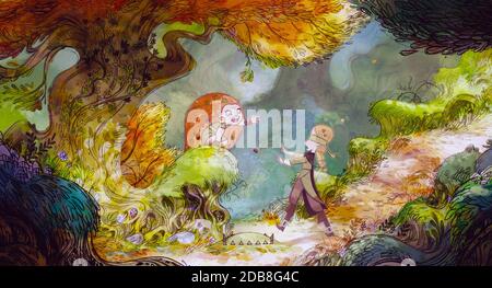 WOLFWALKERS, from left: Mebh Og Mactire (voice: Eva Whittaker), Robyn ...