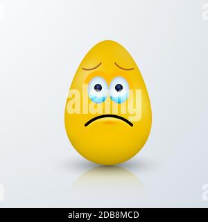 Vector modern easter emoji egg with shadow Stock Vector Image & Art - Alamy