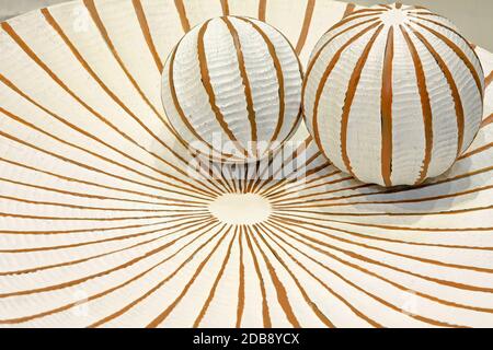 Geometric shape of two balls at plate Stock Photo - Alamy