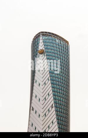 Beautiful impressive blue skyscraper in Kuala Lumpur Malaysia ...