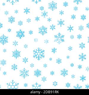 Snowflake blue seamless pattern. EPS 10 vector file included Stock ...