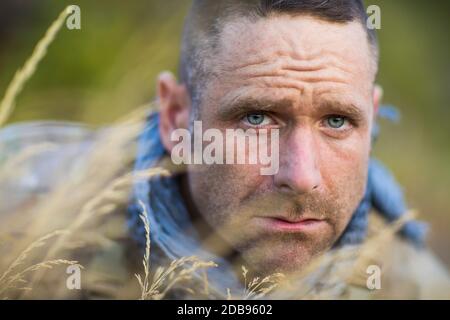 Portrait of Mountain Athlete, Adam Palmer Stock Photo - Alamy