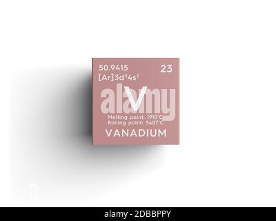Vanadium. Transition metals. Chemical Element of Mendeleev's Periodic ...