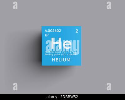 Helium. Noble gases. Chemical Element of Mendeleev's Periodic Table ...