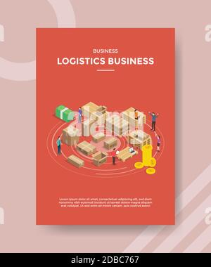 Warehouse concept banner. Cartoon illustration of warehouse vector ...