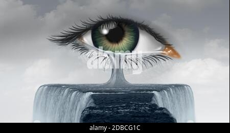 Eye and tears Stock Photo - Alamy