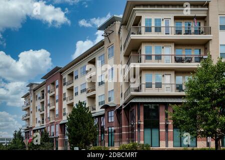 Modern Brick and Stucco Condo Building Stock Photo - Alamy