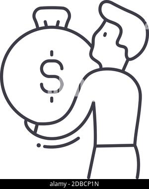 black stick figure rich man Stock Vector Image & Art - Alamy