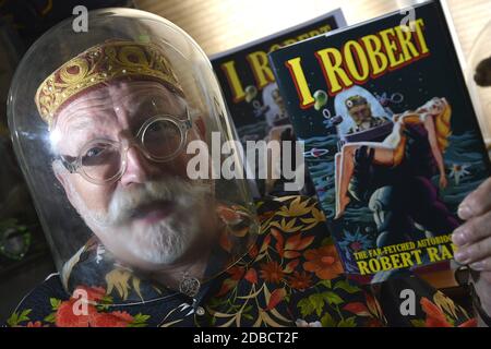 Brighton based science fantasy/steampunk author Robert Rankin. Picture ...