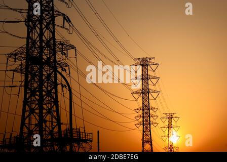 Transmission line image. Shooting Location: Tokyo metropolitan area ...