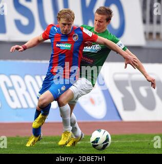 Jan Kopic of FC Viktoria Plzen in action during the Uefa Europa League ...