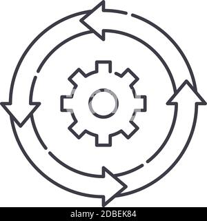 Agile methodology life cycle diagram scheme infographics with analysis ...