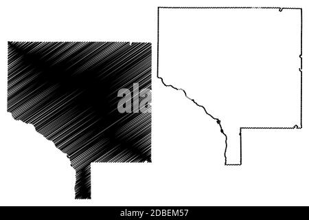 Anoka County (Minnesota) outline map set Stock Vector Image & Art - Alamy