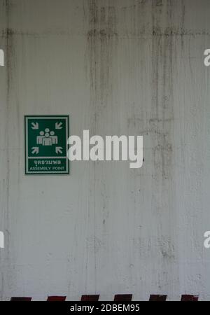 Muster station (ship assembly point), entrance to wheelhouse with ...