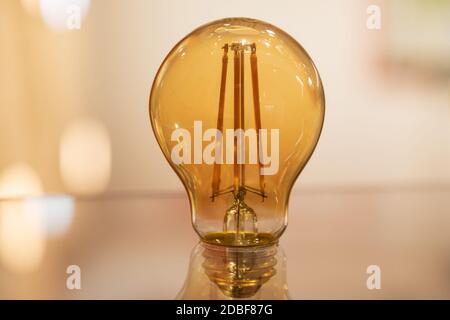 Retro Style Shape Incandescent Light Bulb Stock Photo - Alamy