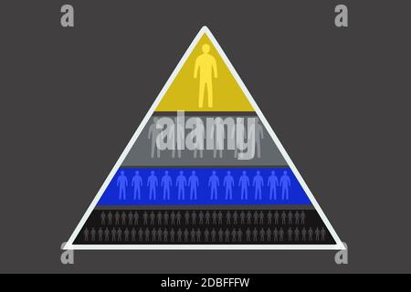 conceptual Pyramid of the human race Stock Photo - Alamy