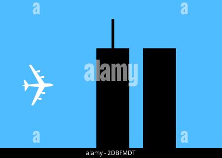 Illustration, Is the plane going to crash Stock Photo - Alamy