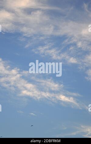 Beautiful eveing sky with clouds, air nature Stock Photo - Alamy