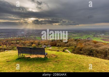 UK, Gloucestershire, Cheltenham, View from Cleve Hill Stock Photo - Alamy