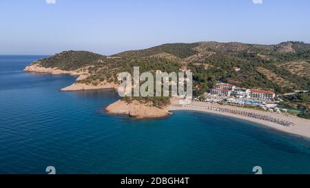 aerial view of Tripiti beach. Thassos island, Greece Stock Photo - Alamy