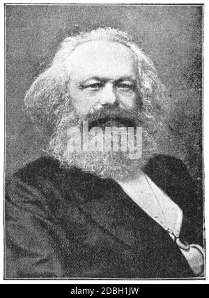 Karl Marx - portrait of the German historian, economist and ...