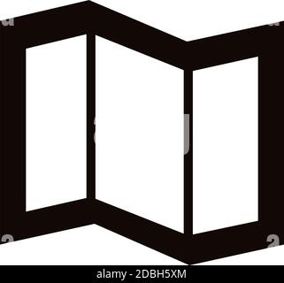 Guide itinerary icon. Outline guide itinerary vector icon color flat ...