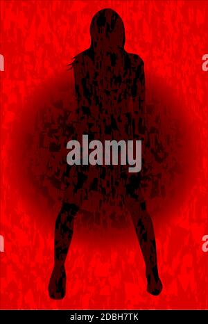 A modern red grunge faded background Stock Photo - Alamy