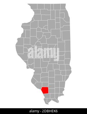 Map of Jackson in Illinois Stock Photo - Alamy