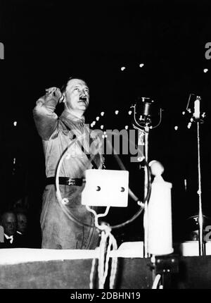 The Berlin Sportpalast during a speech of Adolf Hitler, 1933 Stock ...